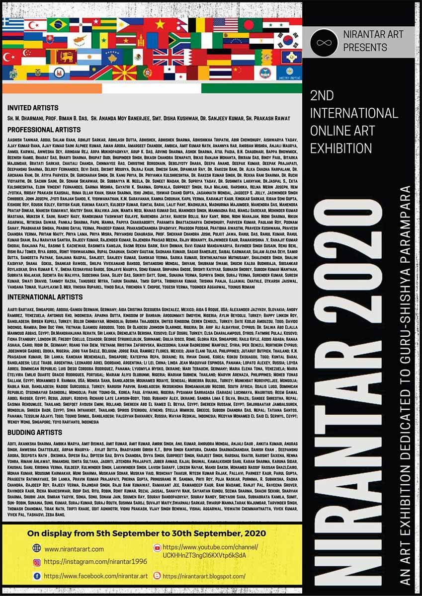 Nirantar 2020. 2nd International Online Art Exhibition