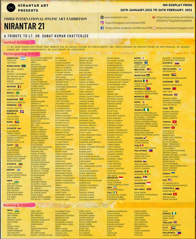 Nirantar 21 – Third International Online Art Exhibition